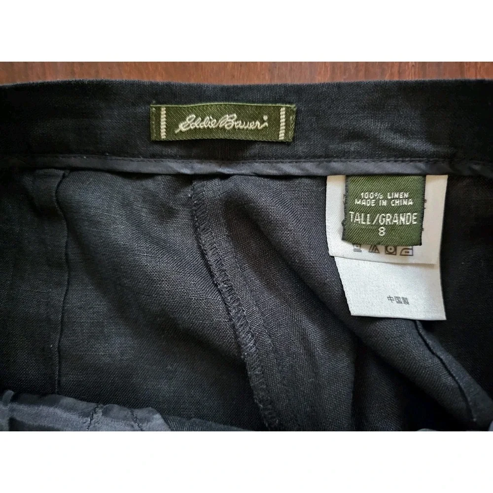 Eddie Bauer | Pants & Jumpsuits | Womens Linen Blend Pants Size 8 Tall ...